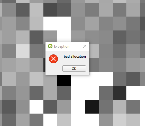 Bad allocation Exception when using the Identify Features tool on `inf ...
