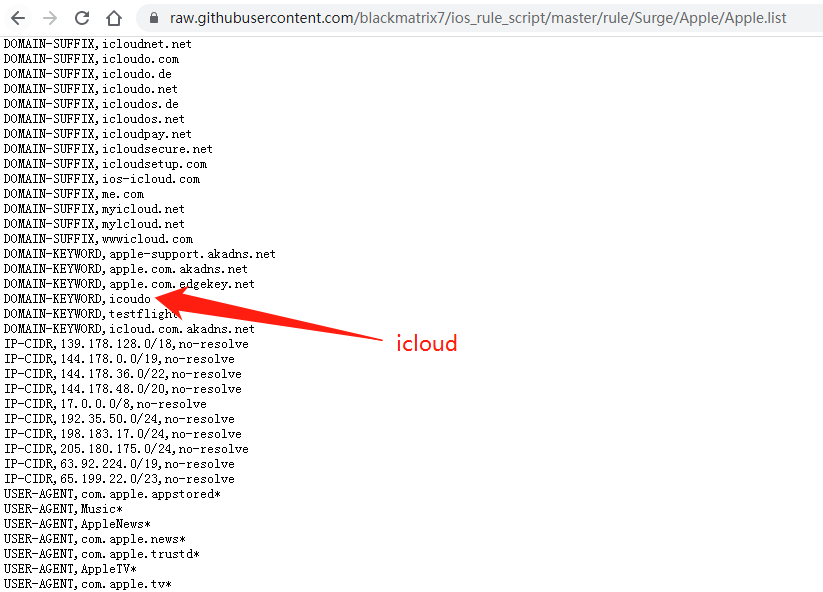 rule/Surge/Apple/Apple.list 部分错误 · Issue #701 · blackmatrix7/ios_rule_script · GitHub