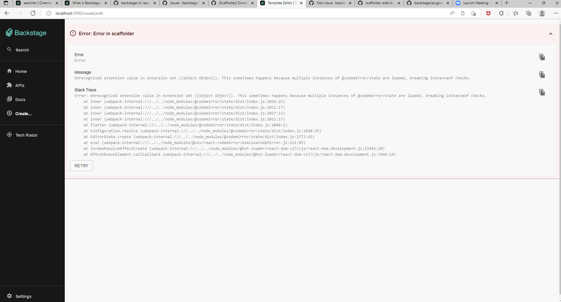 Scaffolder Cannot Open File When Using Template Editor · Issue 12075 · Backstagebackstage 