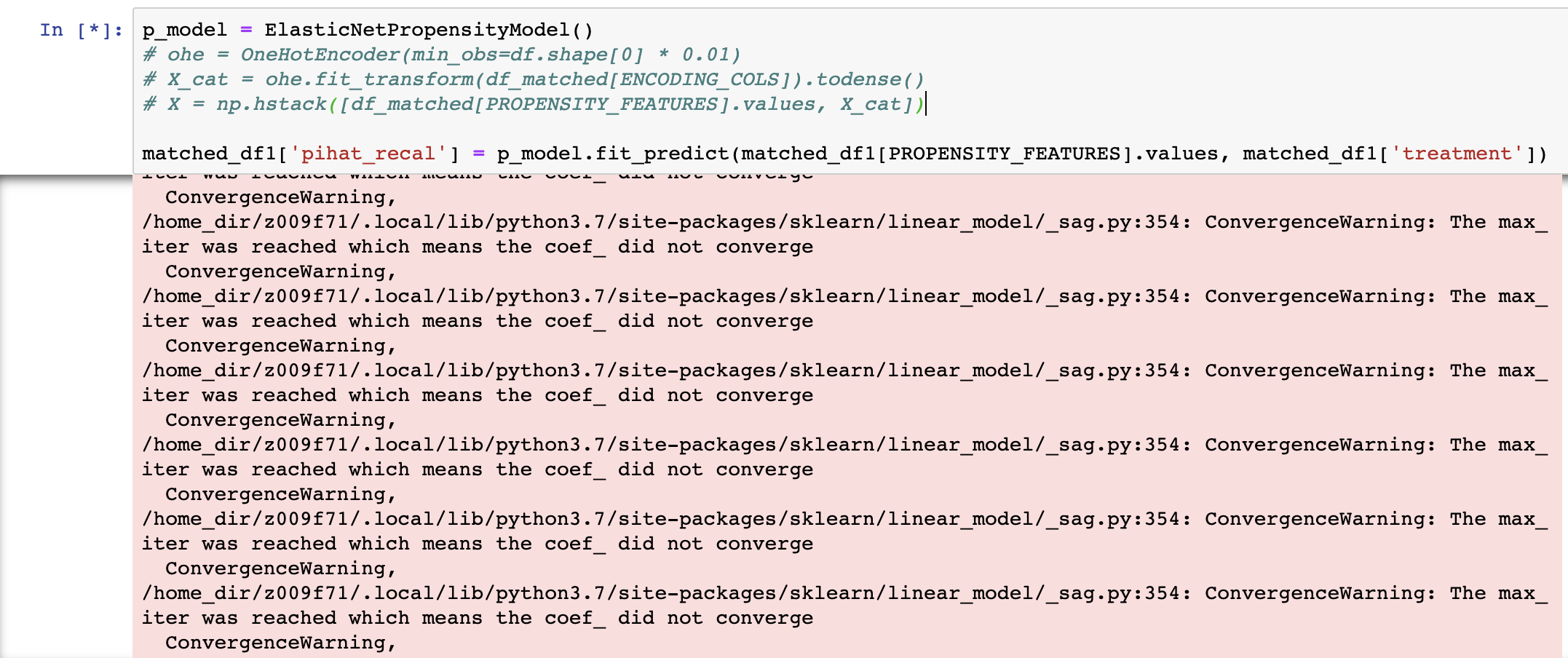 Propensity Model is not converging · Issue #510 · uber/causalml · GitHub