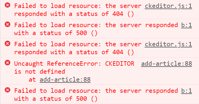 Failed to load resource: the server responded with a status of 404 (Not ...
