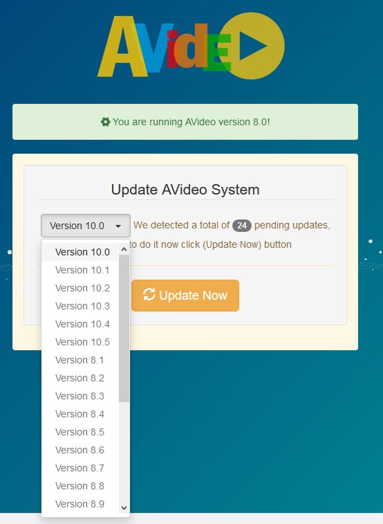 Update From V8 0 To 10 0 Is Failing Think Ther S A Bug · Issue 4708 · Wwbn Avideo · Github
