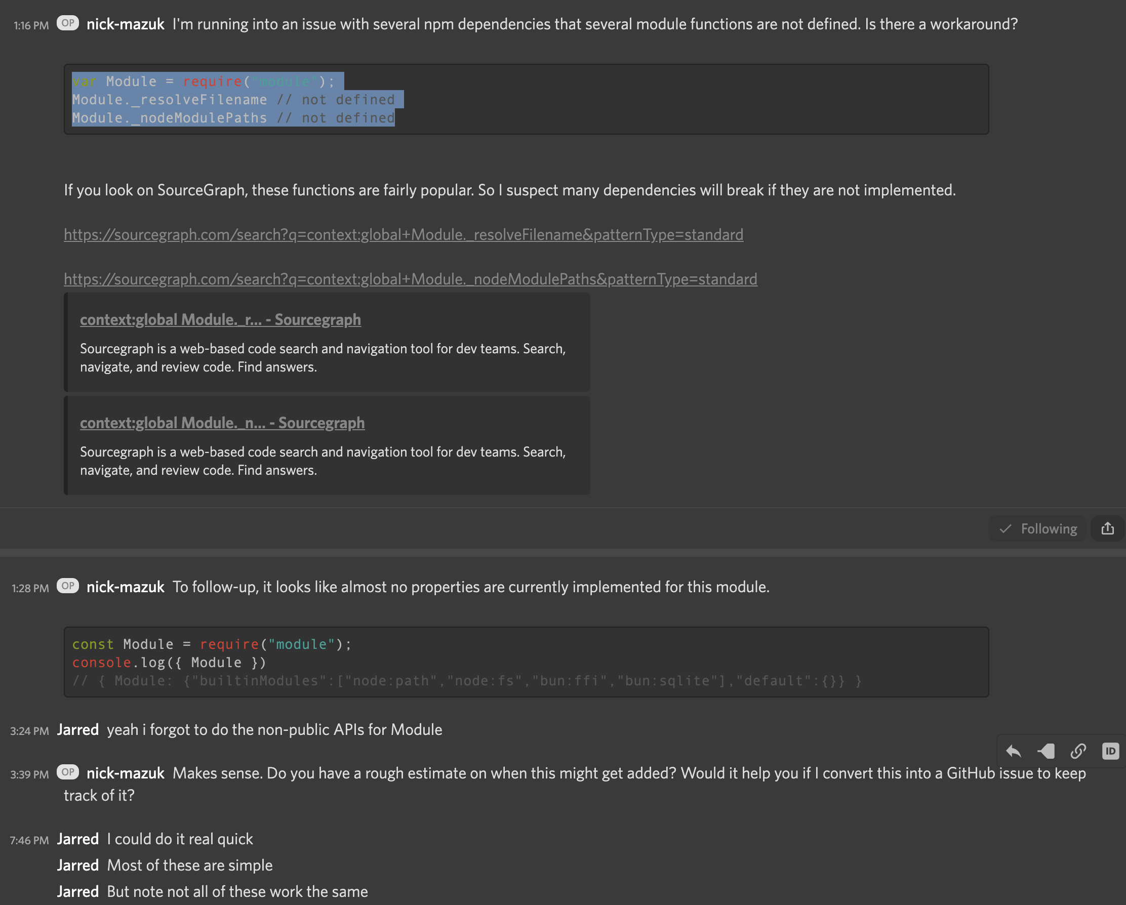 Module Module Is Not Fully Implemented · Issue 1111 · Oven Shbun 