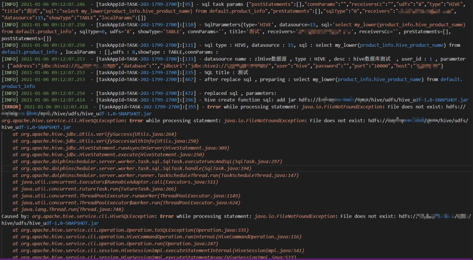 Bug Server Can Not Use Hive Udf · Issue 4387 · Apachedolphinscheduler · Github 1513