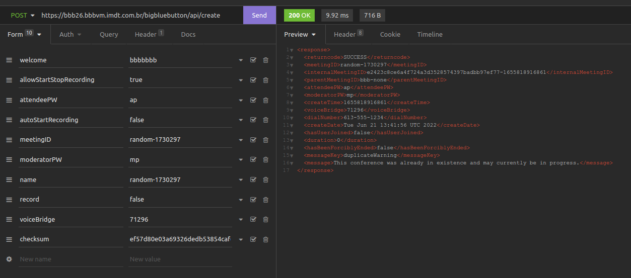 Support POST method for create API · Issue #12632 · bigbluebutton/bigbluebutton · GitHub