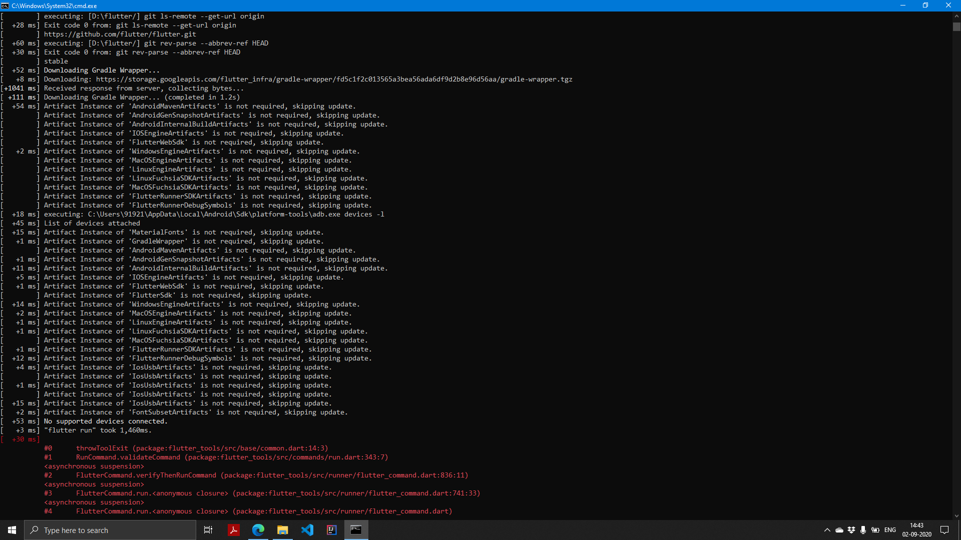 Build Time Error The Batch File Cannot Be Found · Issue 65077 · Flutterflutter · Github