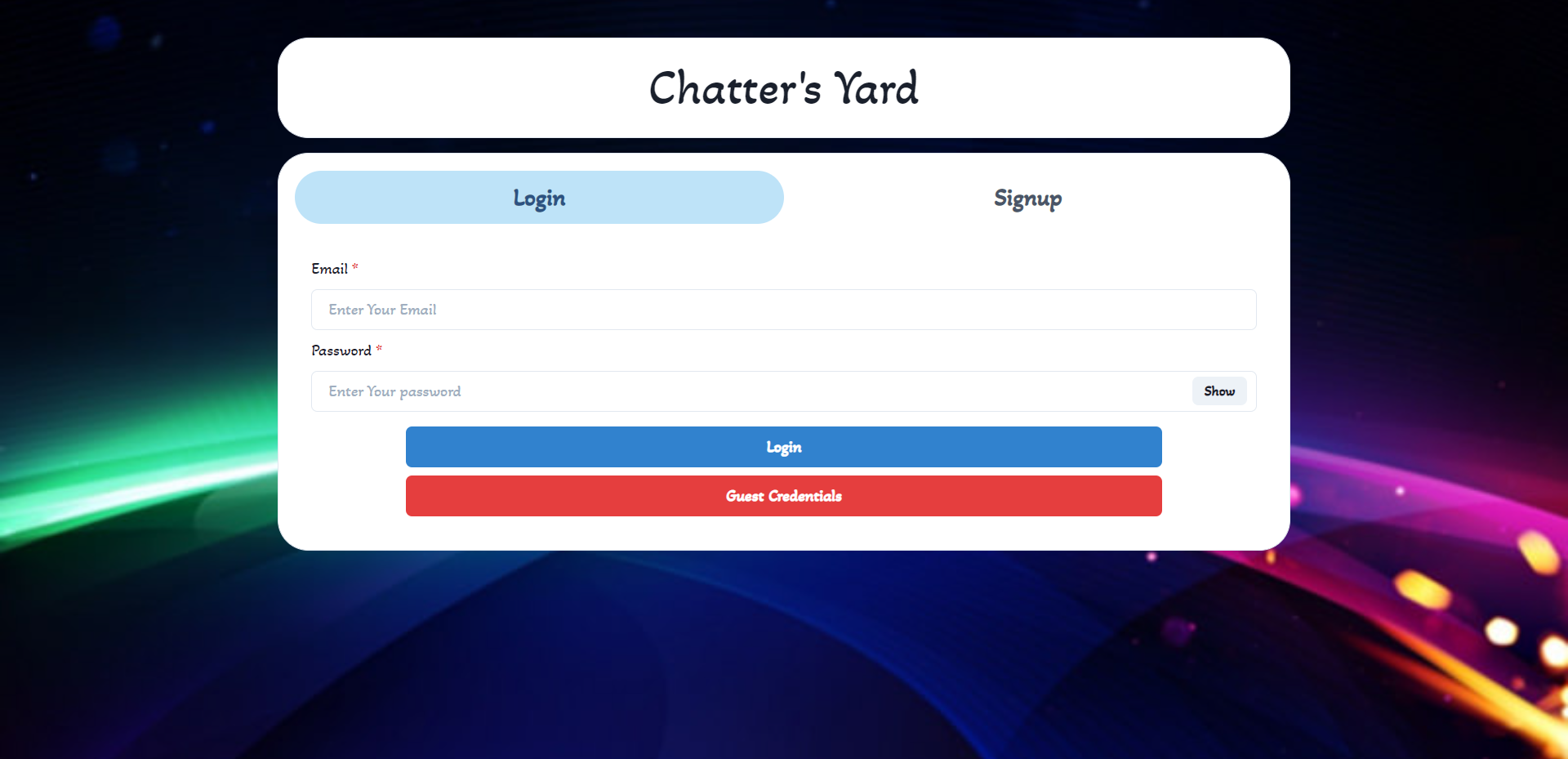 GitHub - adarshmalviya/Chatters-Yard: Chat App using MERN stack