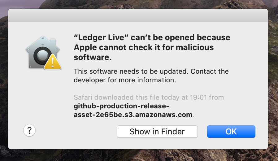 Error in downloading application · Issue #2384 · LedgerHQ/ledger-live-desktop · GitHub