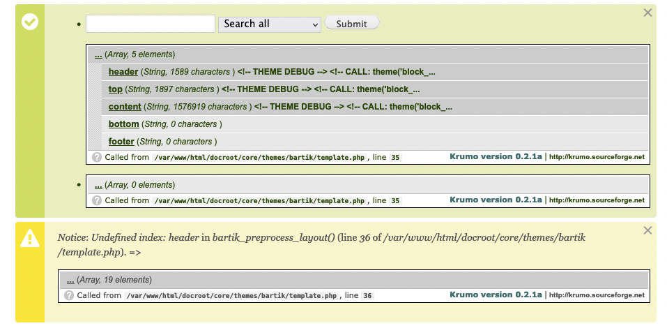 Fixed: PHP Notice: Undefined index: `header` in `bartik_preprocess_layout()`. · Issue #5652 ...