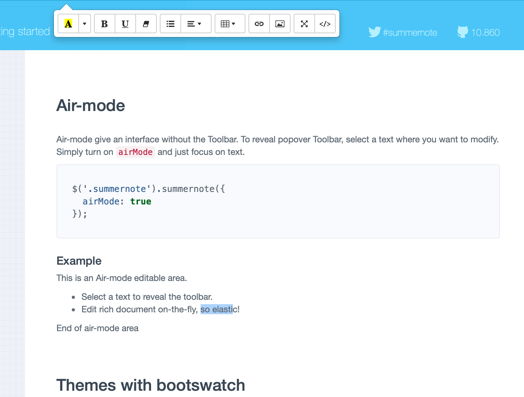 AirPopover is wrongly positioned by keyboard events · Issue #4339 · summernote/summernote · GitHub