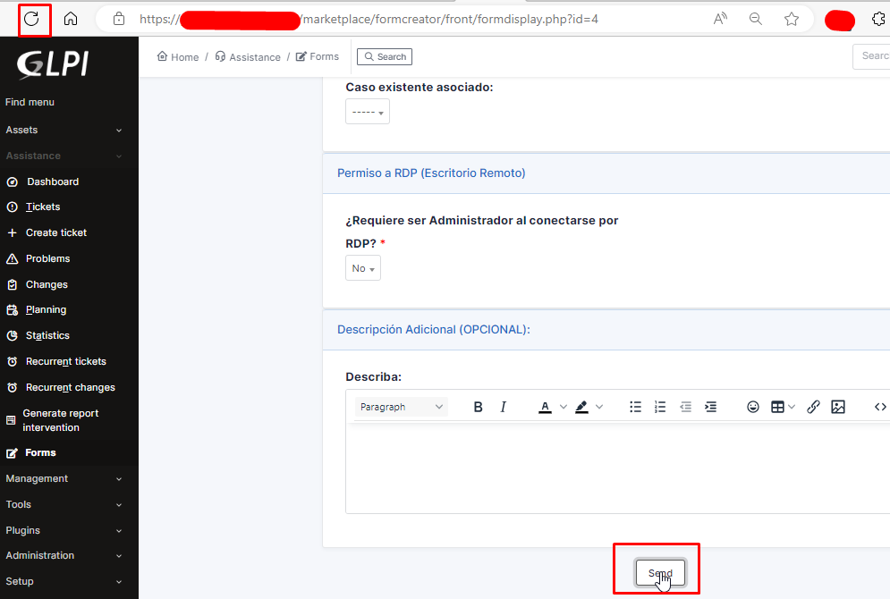Form clicked "send" multiples times, create multiples tickets of the same form · Issue #3313 ...