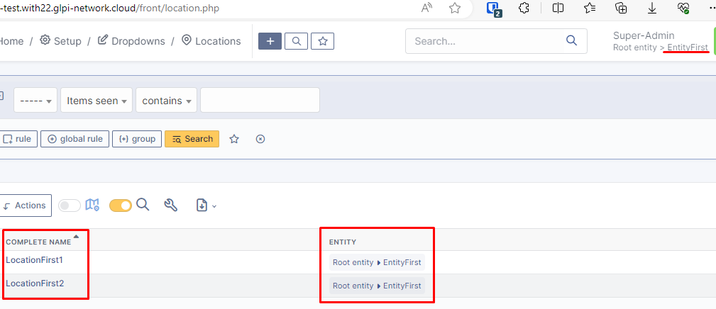 "You don't have permission to perform this action" On locations and Entities moved · Issue ...