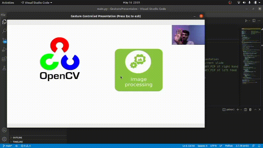 GitHub - dhnanj2/Gesture-Presentation: Gesture Controlled Presentation Tool