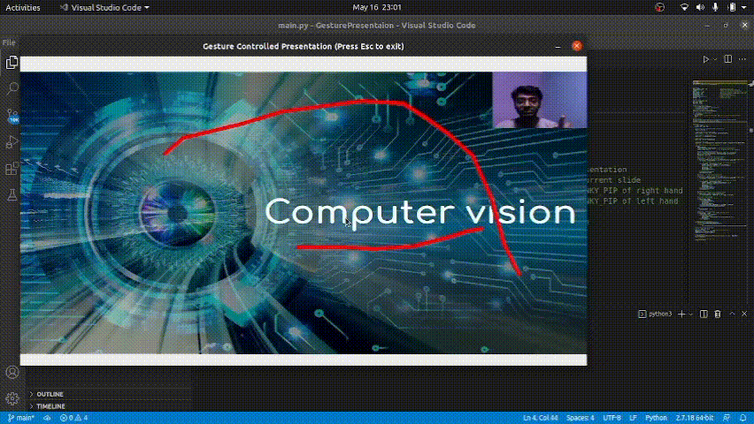 GitHub - dhnanj2/Gesture-Presentation: Gesture Controlled Presentation Tool