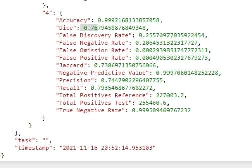 Dice score for test data · Issue #857 · MIC-DKFZ/nnUNet · GitHub