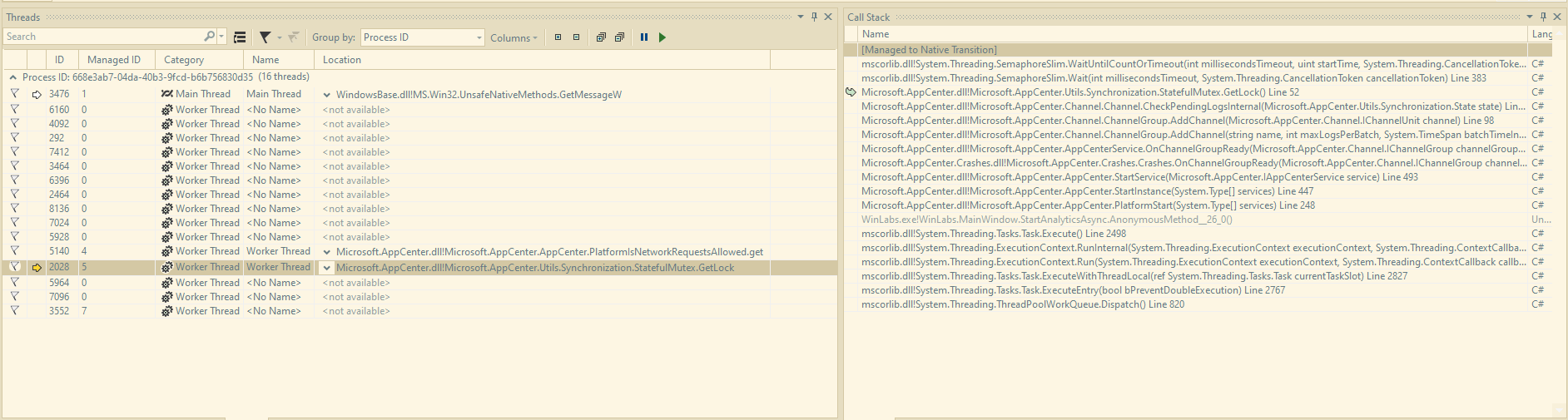 [Windows] The initialization of App Center underlying services fails ...