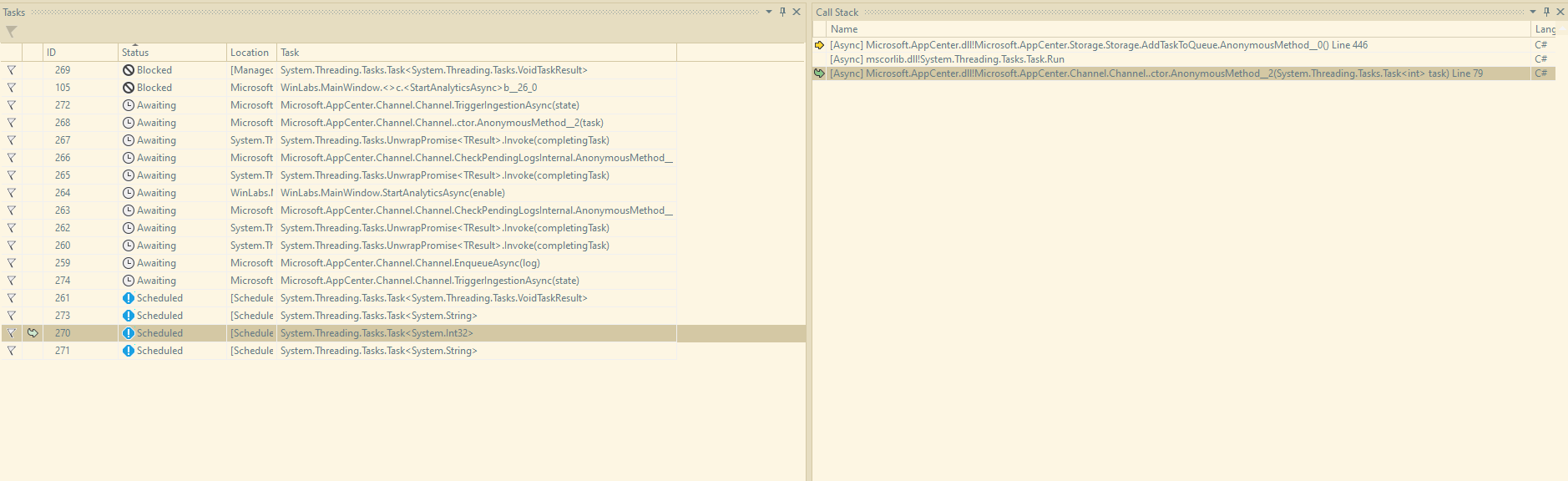 Windows The Initialization Of App Center Underlying Services Fails Due To A Deadlock · Issue