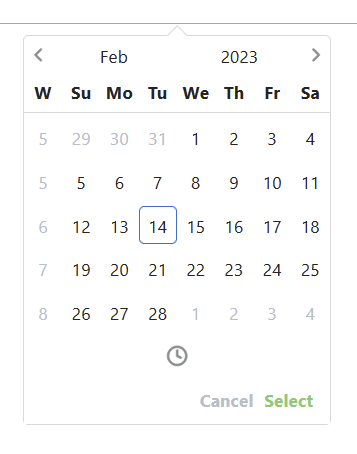 Wrong week number when setting week-start · Issue #282 · Vuepic/vue-datepicker · GitHub