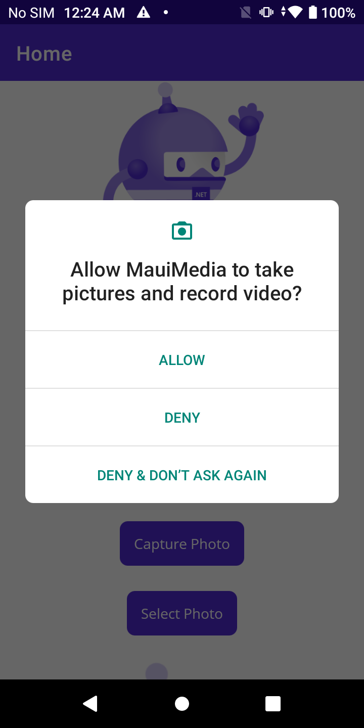 Microsoft.Maui.Media.mediapicker is asking permission 2 times only in android, iOS working fine ...