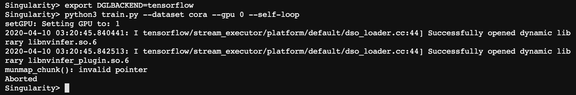 ValueError in GCN tensorflow example · Issue #1436 · dmlc/dgl · GitHub
