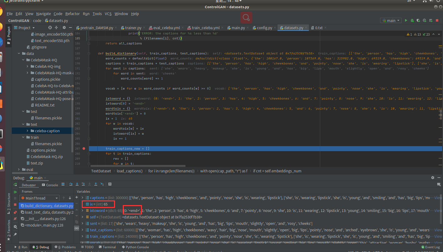 The problem of using the pre-trained model of ControlGAN · Issue #4 · IIGROUP/MM-CelebA-HQ ...