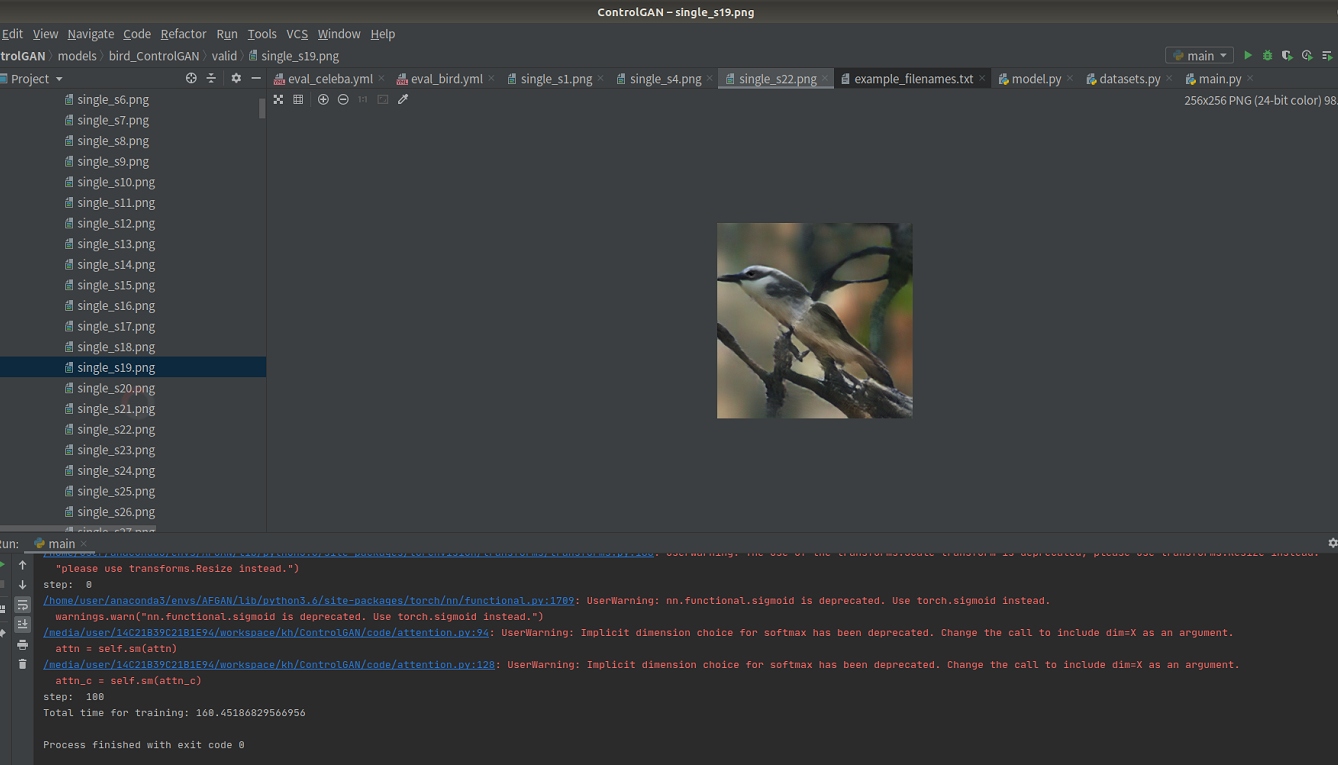 The problem of using the pre-trained model of ControlGAN · Issue #4 · IIGROUP/MM-CelebA-HQ ...
