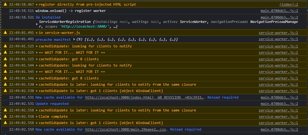 BroadcastUpdatePlugin not working in precache · Issue #2931 · GoogleChrome/workbox · GitHub