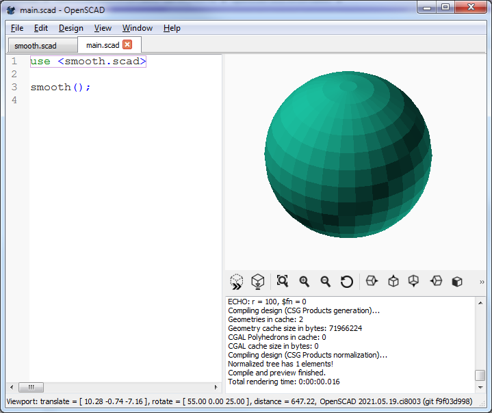 File scope $variables ignored if a file is used by another file · Issue #3781 · openscad ...