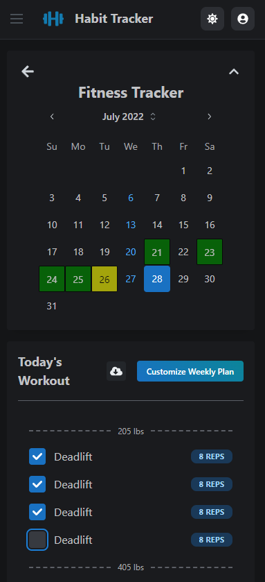 GitHub - QuocVDo/Habit-Tracker-Fitness: Personal Project - Habit ...
