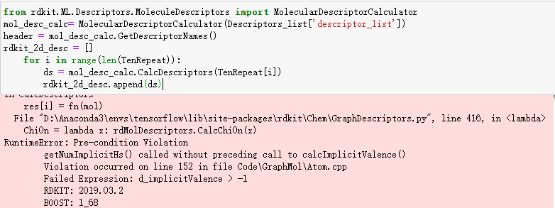 Post Condition Violation Error when trying to create list of molecules from SDF File · Issue ...