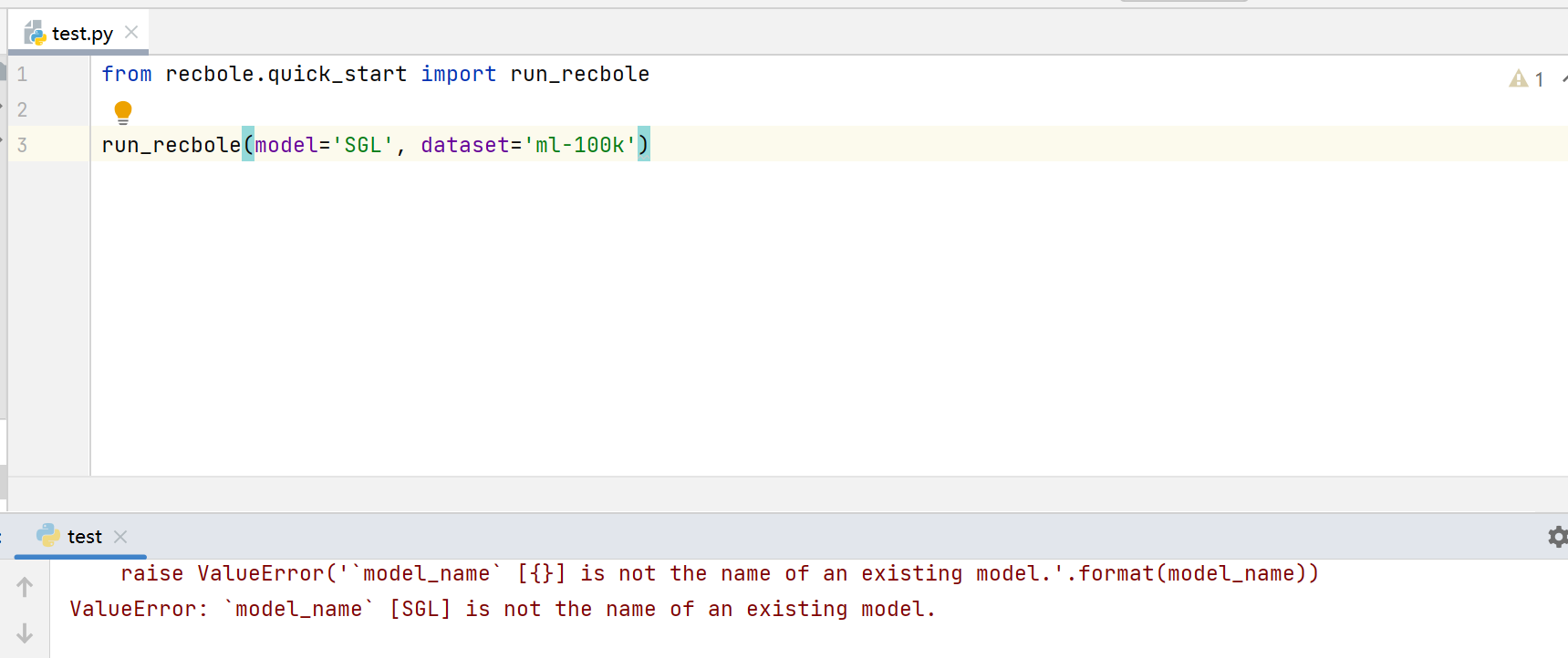 model running error · Issue #1591 · RUCAIBox/RecBole · GitHub