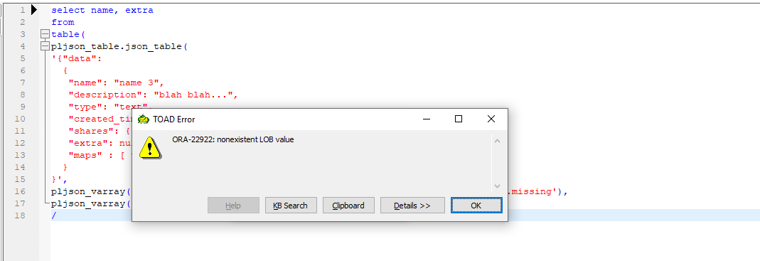 PLS-00302: component 'PLJSON_TABLE_IMPL' must be declared · Issue #182 · pljson/pljson · GitHub