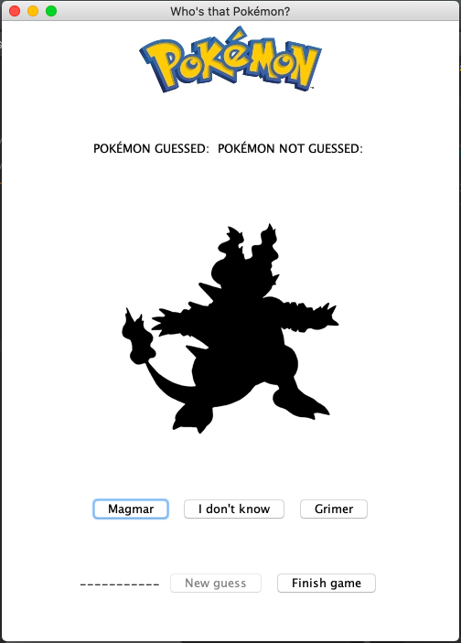 GitHub - catalinavictoria/PokemonGame: Who's that Pokémon?