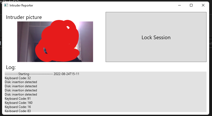 GitHub - g0tie/IntruderReporter: Lock your workstation & see who tried to touch it