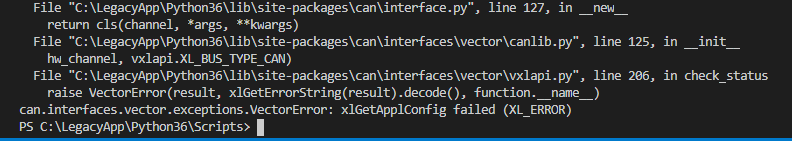 CANoe channels are not working (xlGetApplConfig failed, xlOpenPort failed) · Issue #898 ...