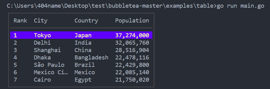 border render dislocation in table example · Issue #670 · charmbracelet/bubbletea · GitHub
