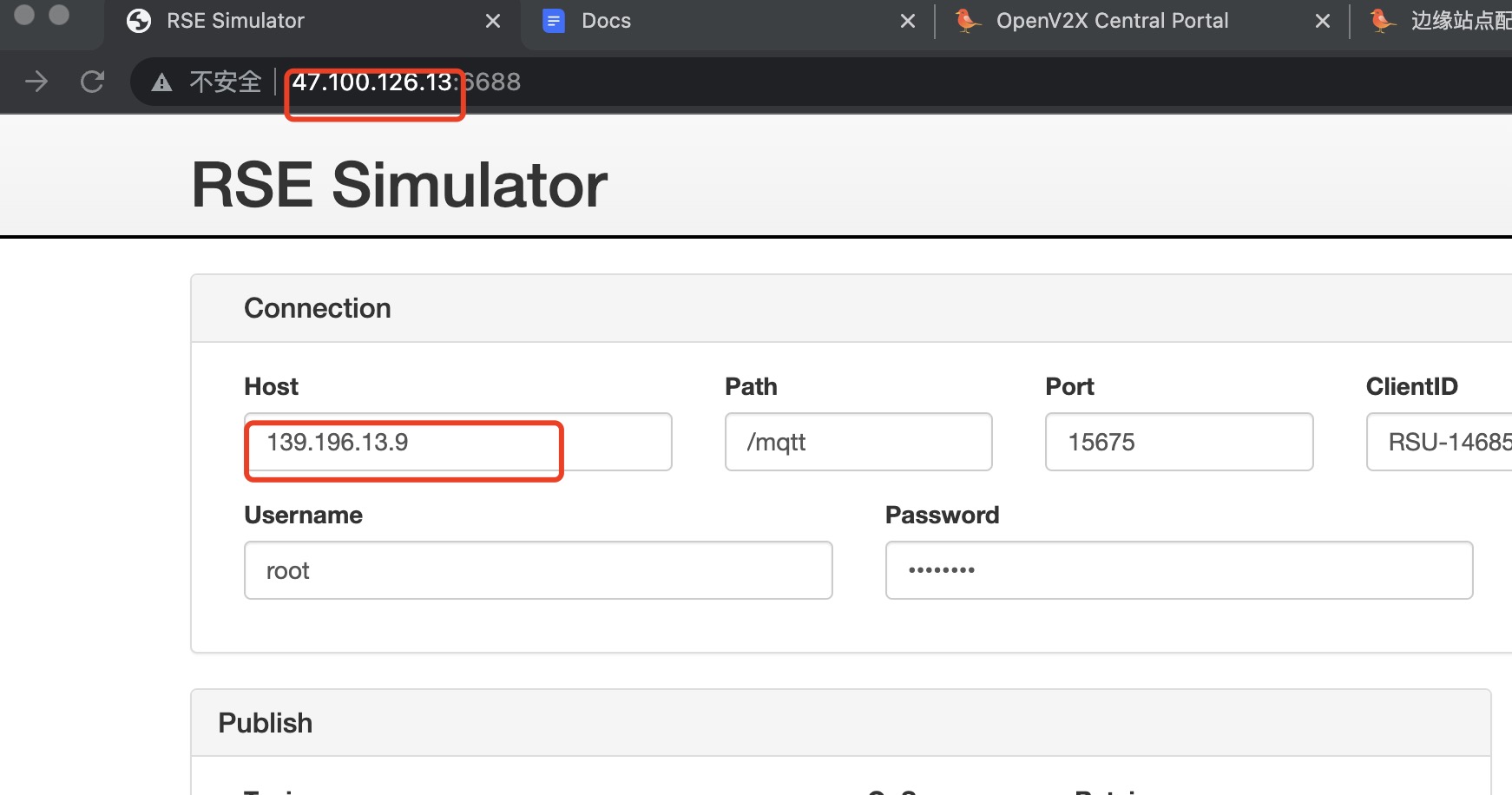 the default host of rse simulator is out of sync with url · Issue #12 · open-v2x/roadmocker · GitHub