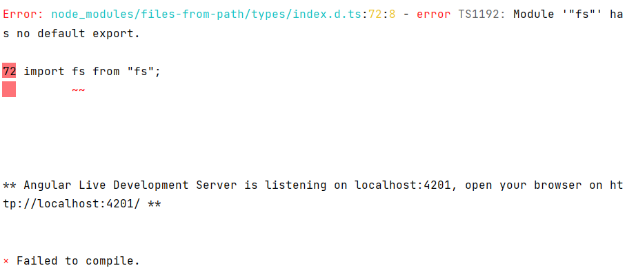 Module '"fs" ' has no default export. · Issue #784 · web3-storage/web3.storage · GitHub