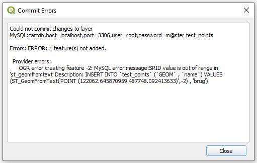 Not Possible To Save Edits Using Mysql · Issue 32275 · Qgisqgis · Github