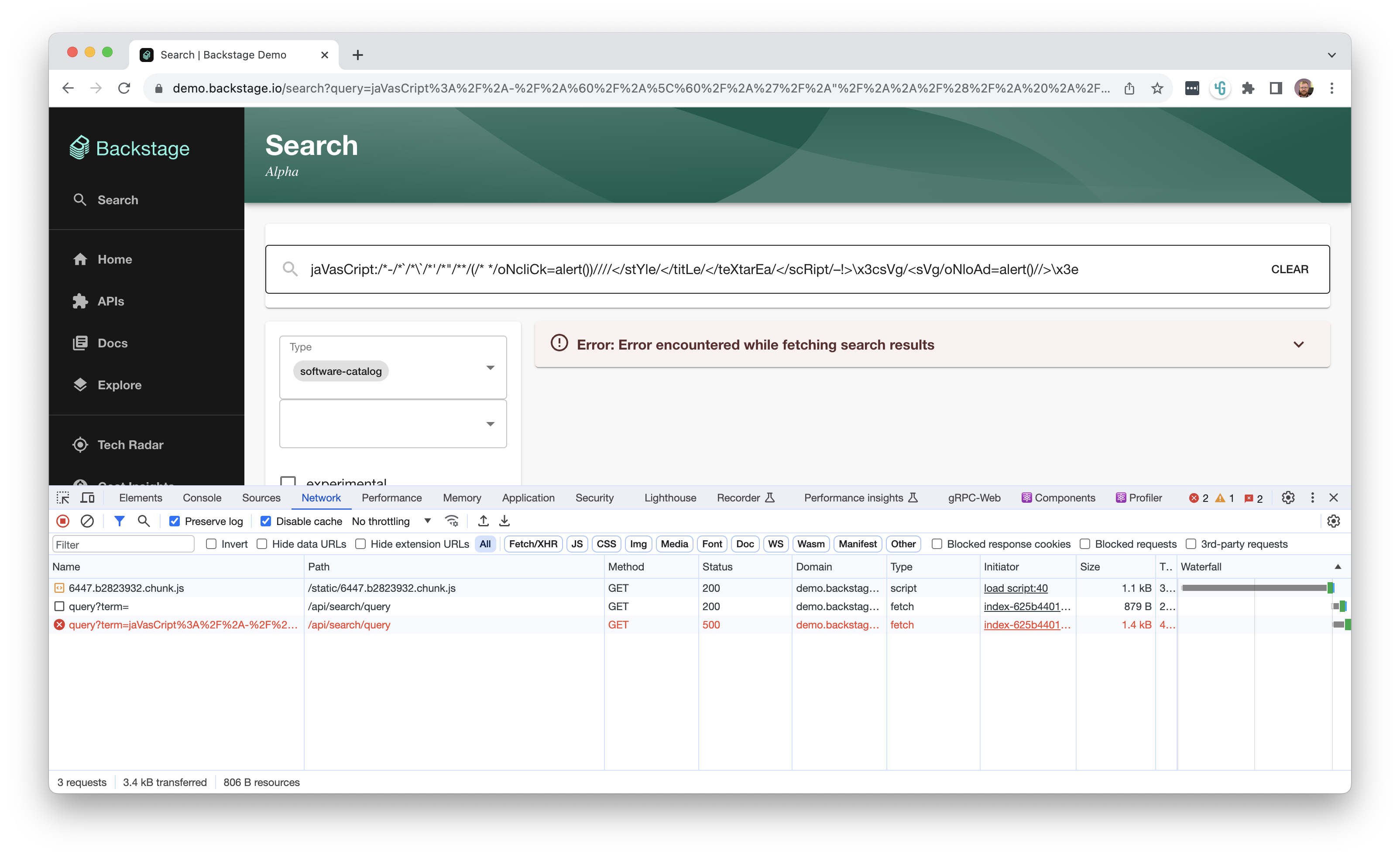 🐛 Bug Report: application crashes with OOM on certain search queries · Issue #20385 · backstage ...