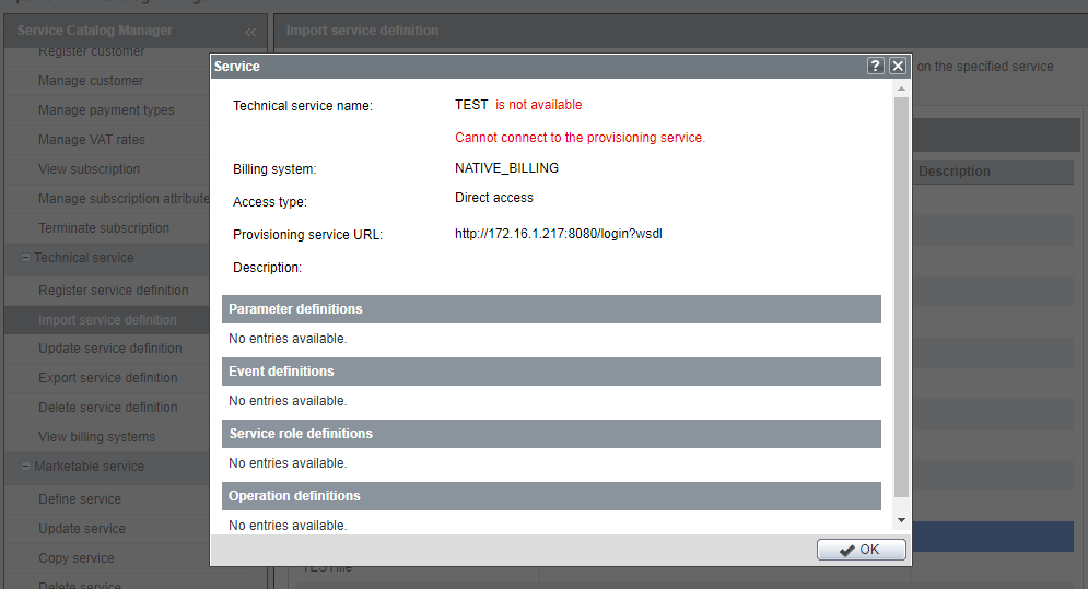 Application displaying not available when registered service defination · Issue #506 ...