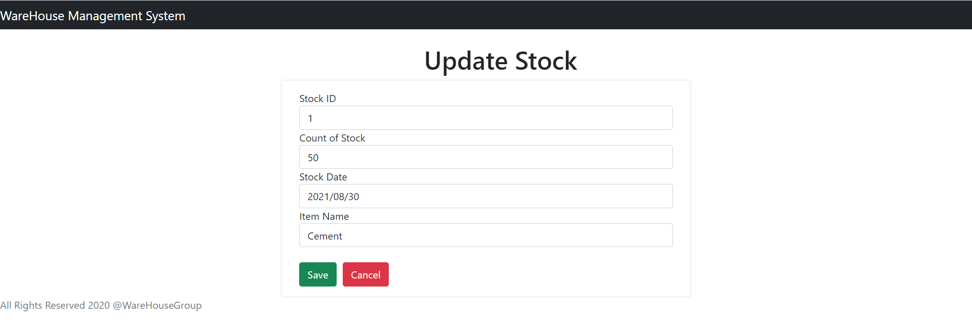 GitHub - MVIUdani/WareHouseManagementSystem