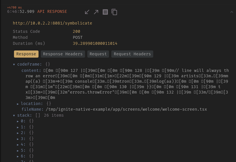 Error not displayed properly · Issue #1253 · infinitered/reactotron · GitHub