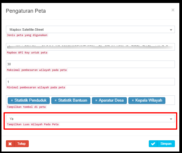 Bug/error: luas peta wilayah desa tidak tampil · Issue #6882 · OpenSID/OpenSID · GitHub