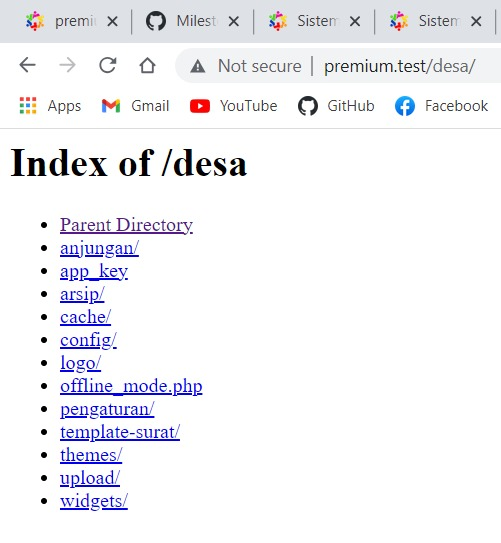 Bug/error: Bisa mengakses folder /desa · Issue #6892 · OpenSID/OpenSID · GitHub
