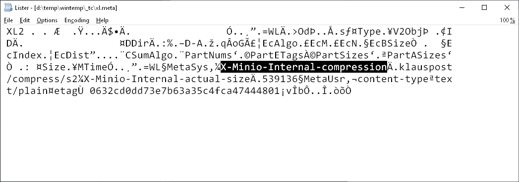 Minio Compression Not Working In Latest Version Release2022 07 17t15 43 14z · Issue 15392