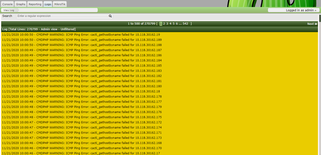 Automation Networks Allows Discovery Of Invalid Ip Addresses · Issue 3932 · Cacticacti · Github