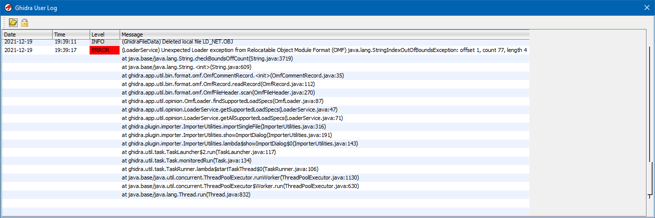 Error in reading OMF-files · Issue #3780 · NationalSecurityAgency/ghidra · GitHub
