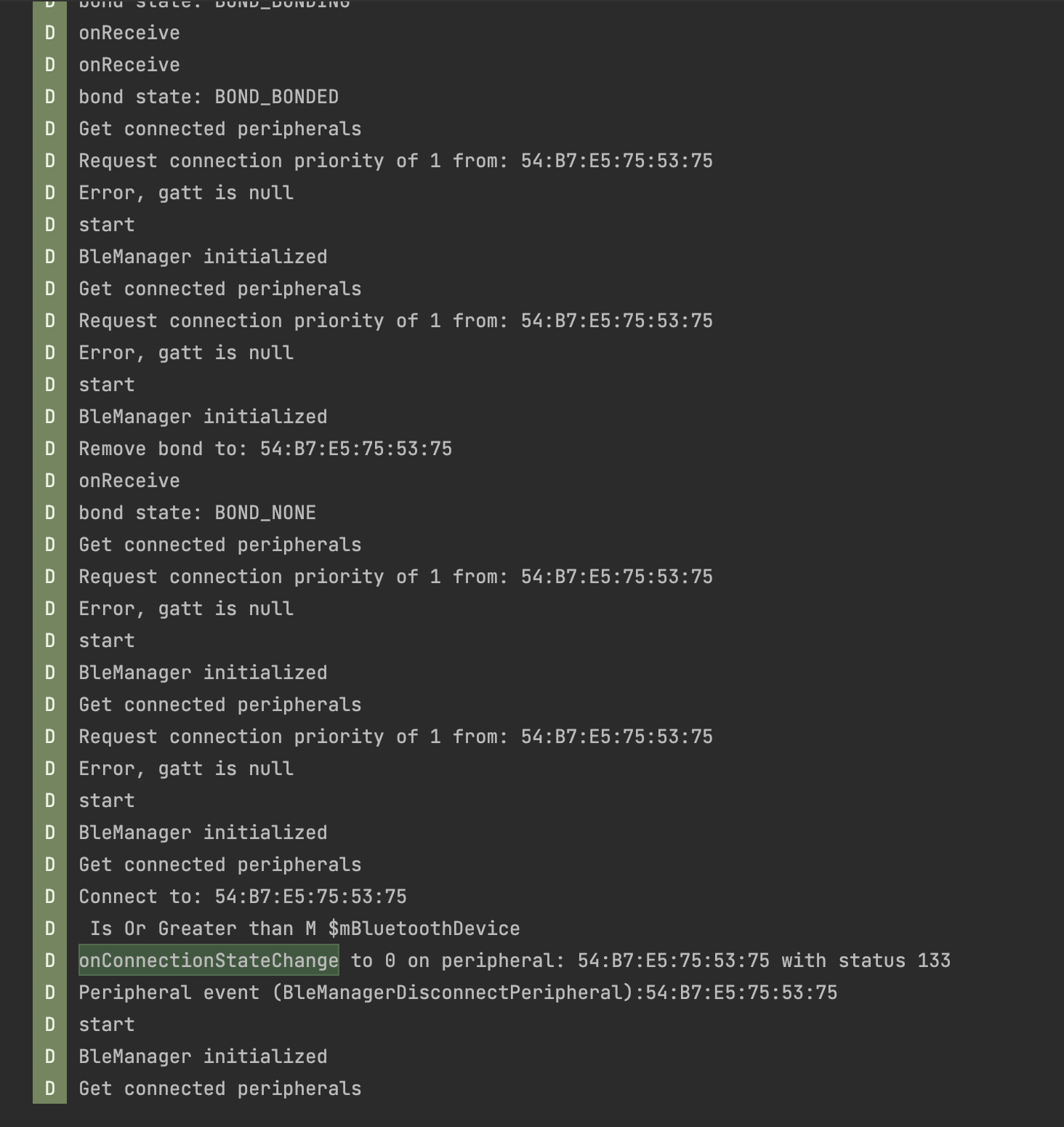 Throw Exception Connection Error In Android · Issue 1039 · Innoveitreact Native Ble Manager