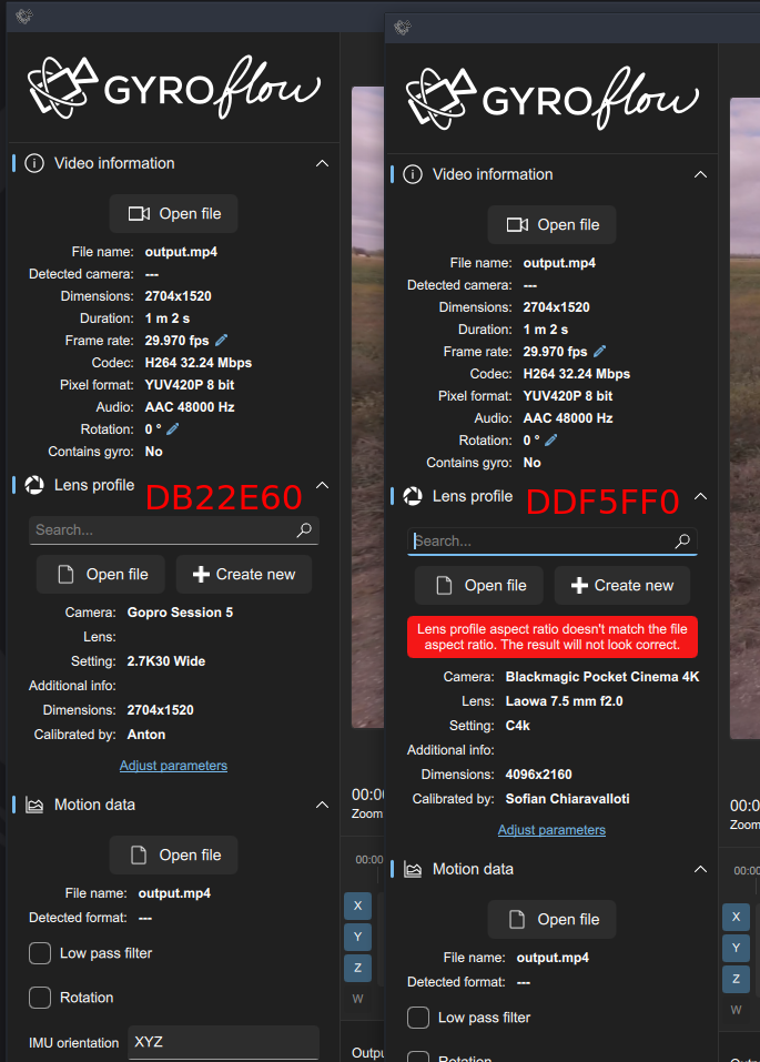Commit ddf5ff0 broke lens profile · Issue #129 · gyroflow/gyroflow · GitHub